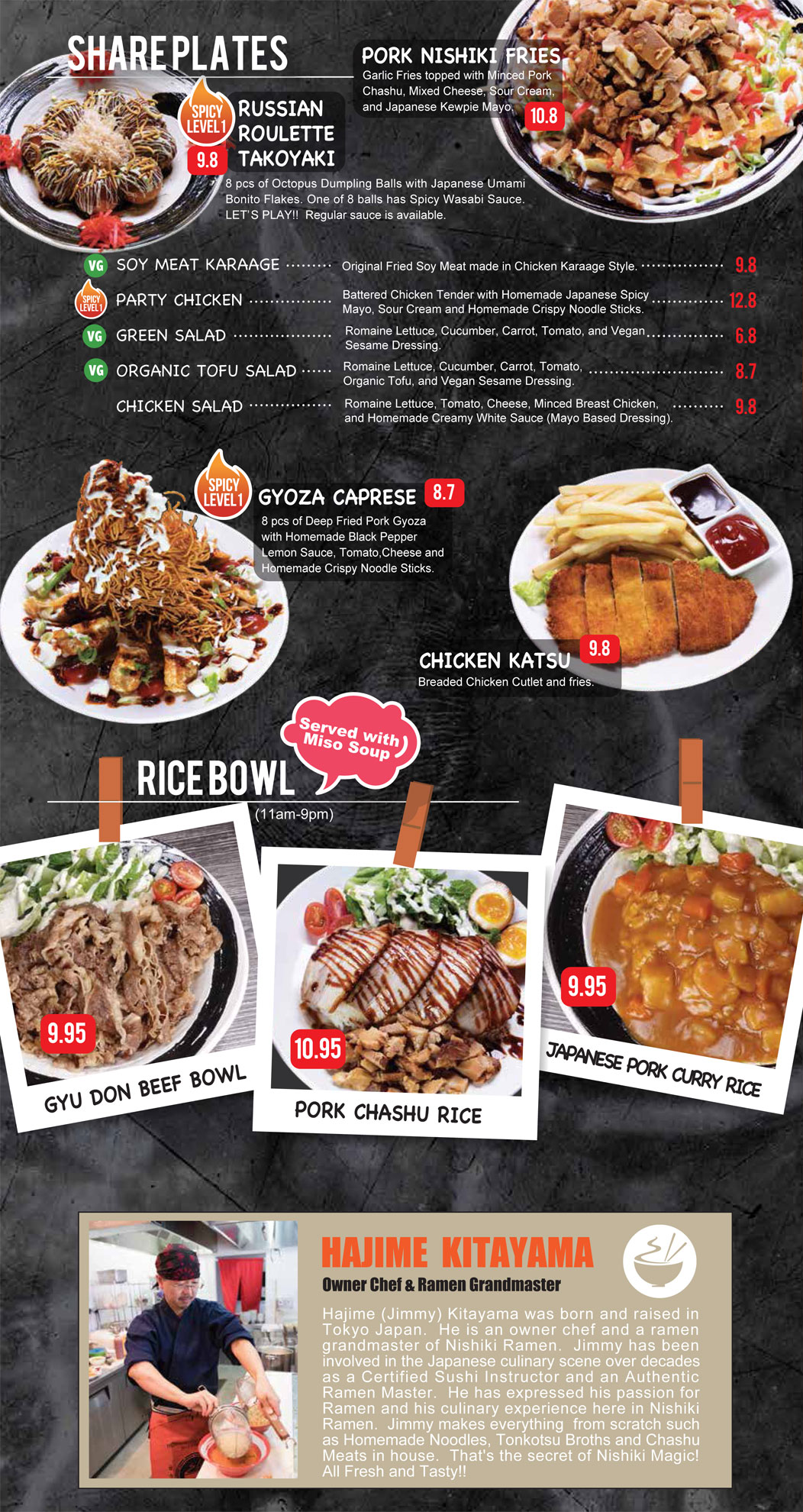 Nishiki Ramen | Menu